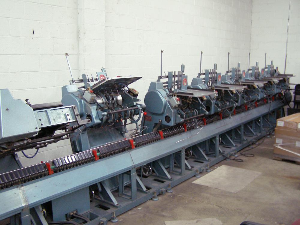 Lot #54: SANKOK ITOH SADDLE STITCHER, YEAR: 1990, 6 POCKET, 2 HEAD ...